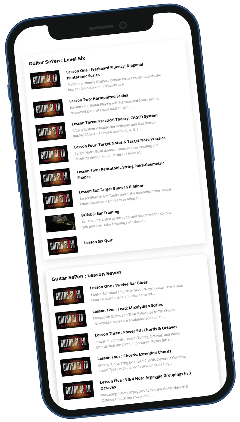 Elevate Your Playing with Guitar Se7en Super System Course by Jon's Guitar Lounge